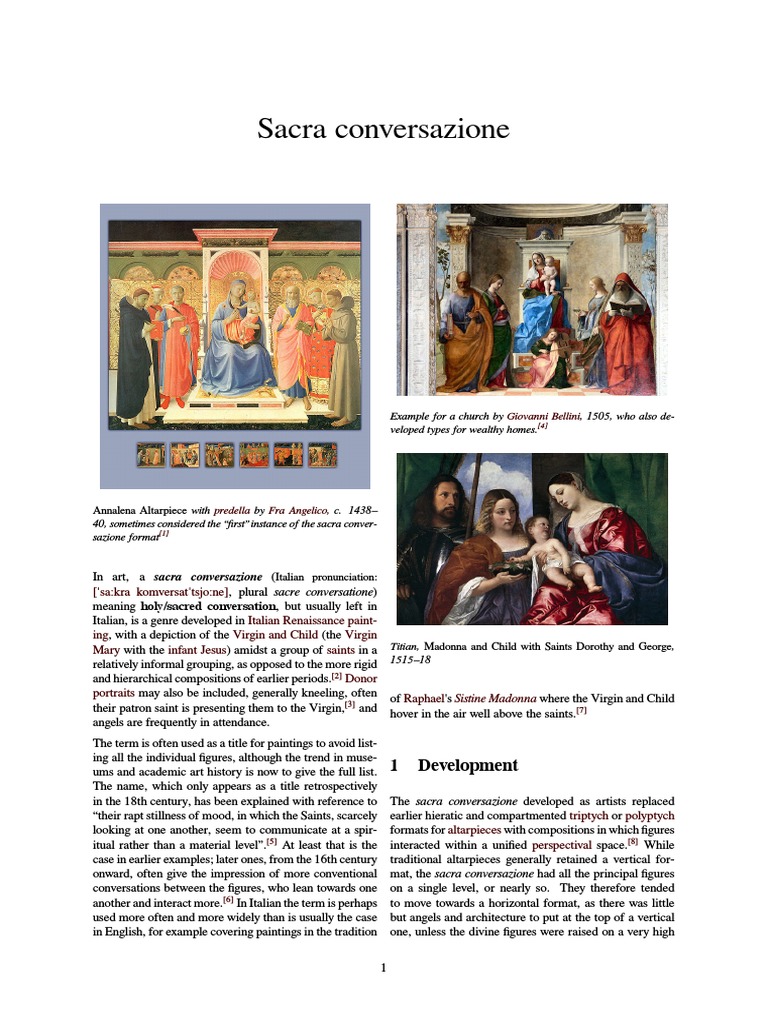 Sacra Conversazione | PDF | Paintings | Arts (General)