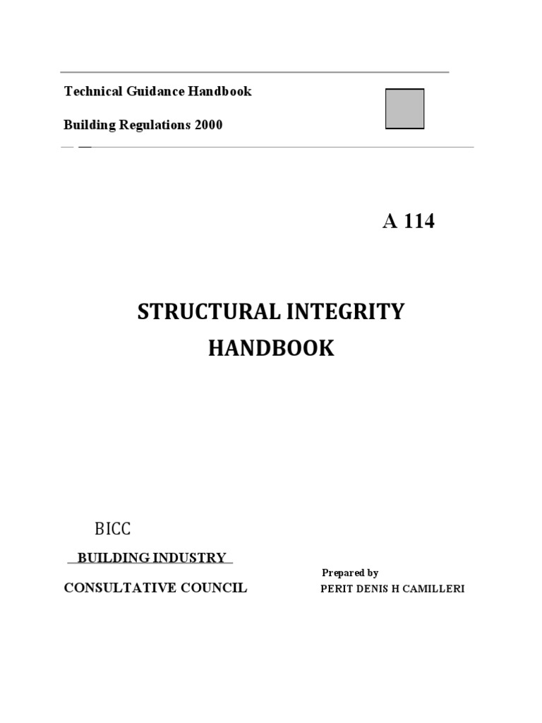 2.structural Integrity Handbook Building Regulations 2000 | PDF ...