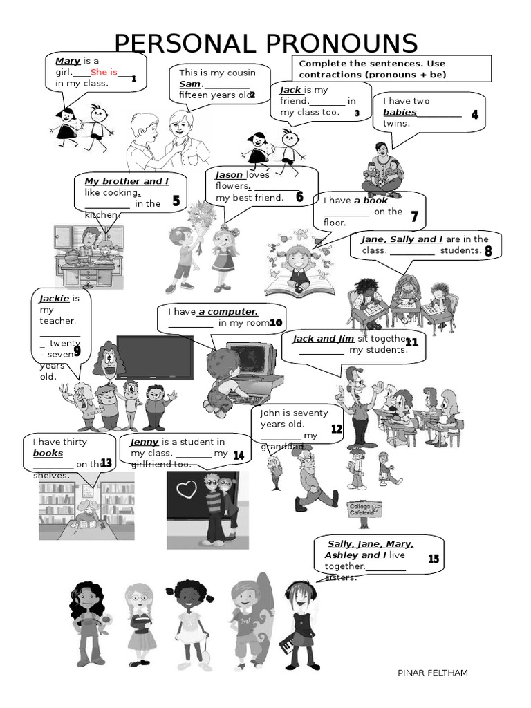 Personal Pronouns Worksheet | PDF