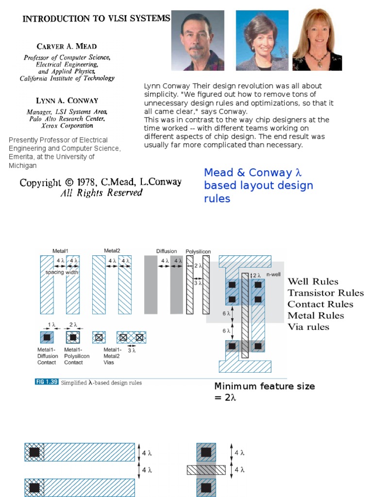 Mead & Conway Based Layout Design Rules | PDF