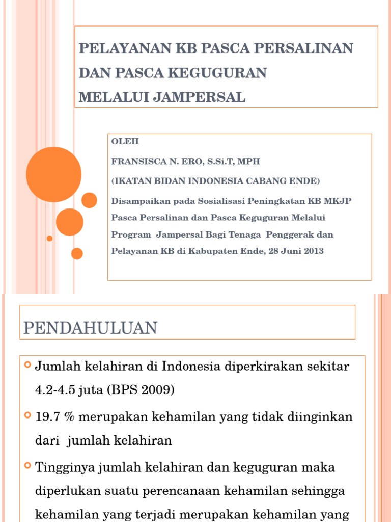 Pelayanan KB Pasca Persalinan Dan Pasca Keguguran | PDF | Kesehatan Holistik