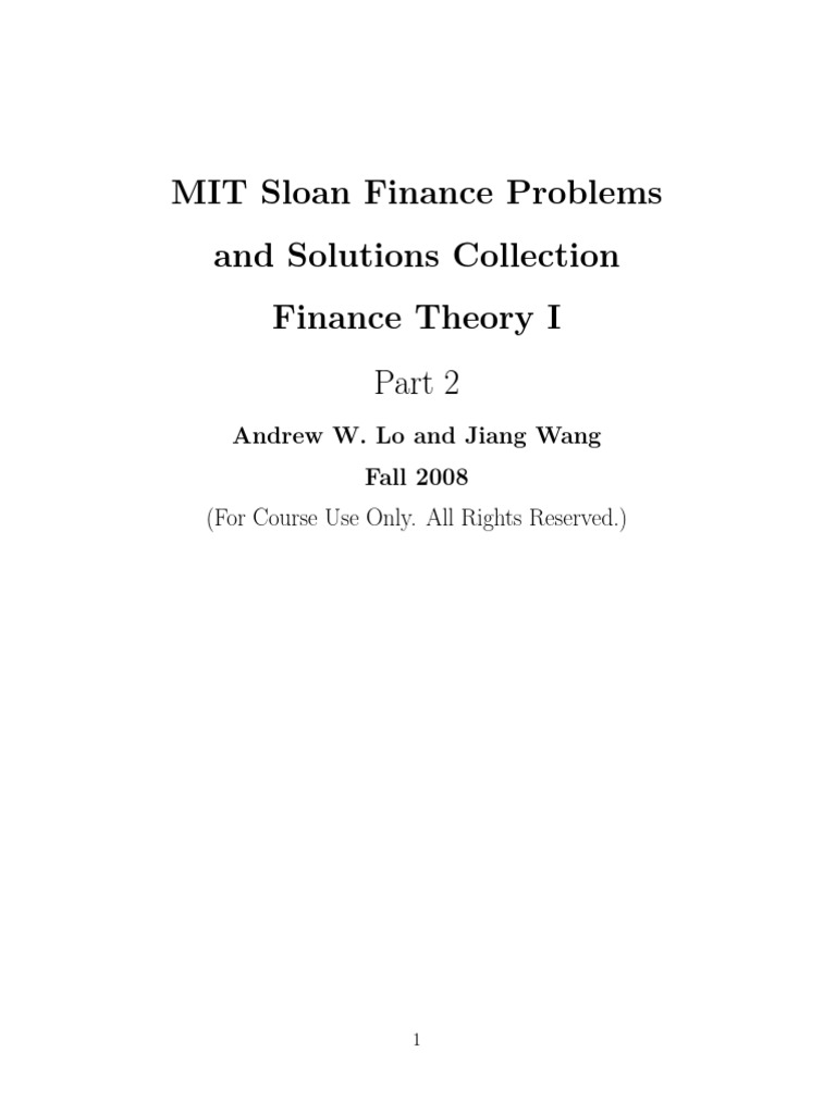 Problem Set | PDF | Call Option | Option (Finance)