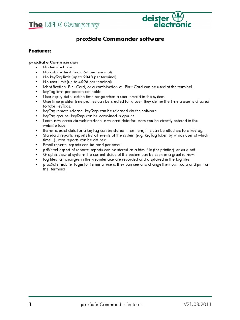 Commander Software | PDF | Email | Portable Document Format