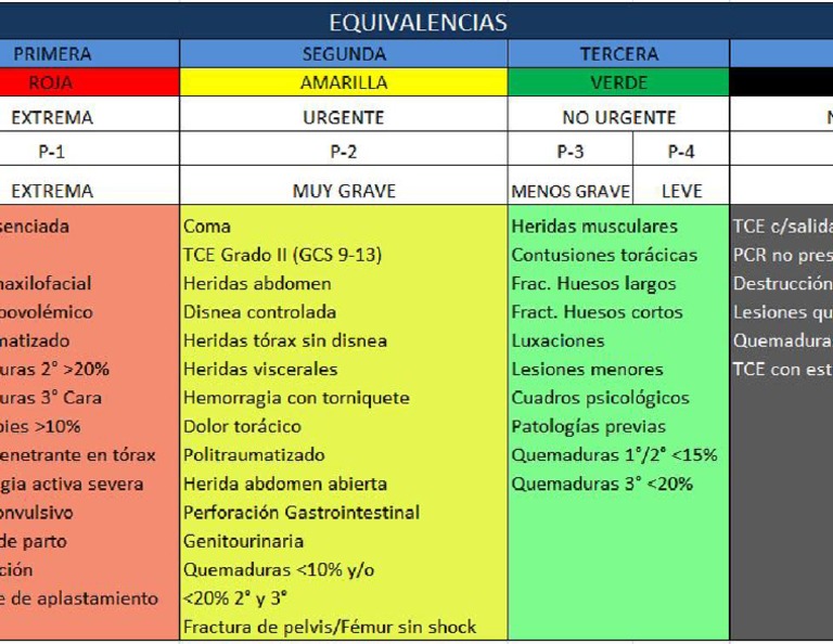 Clasificacion Triage PDF | PDF