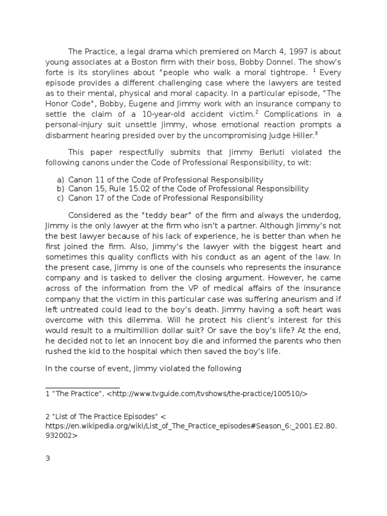 Ethics Position Paper (Jimmy Beluti) | PDF | Lawyer | Social Institutions