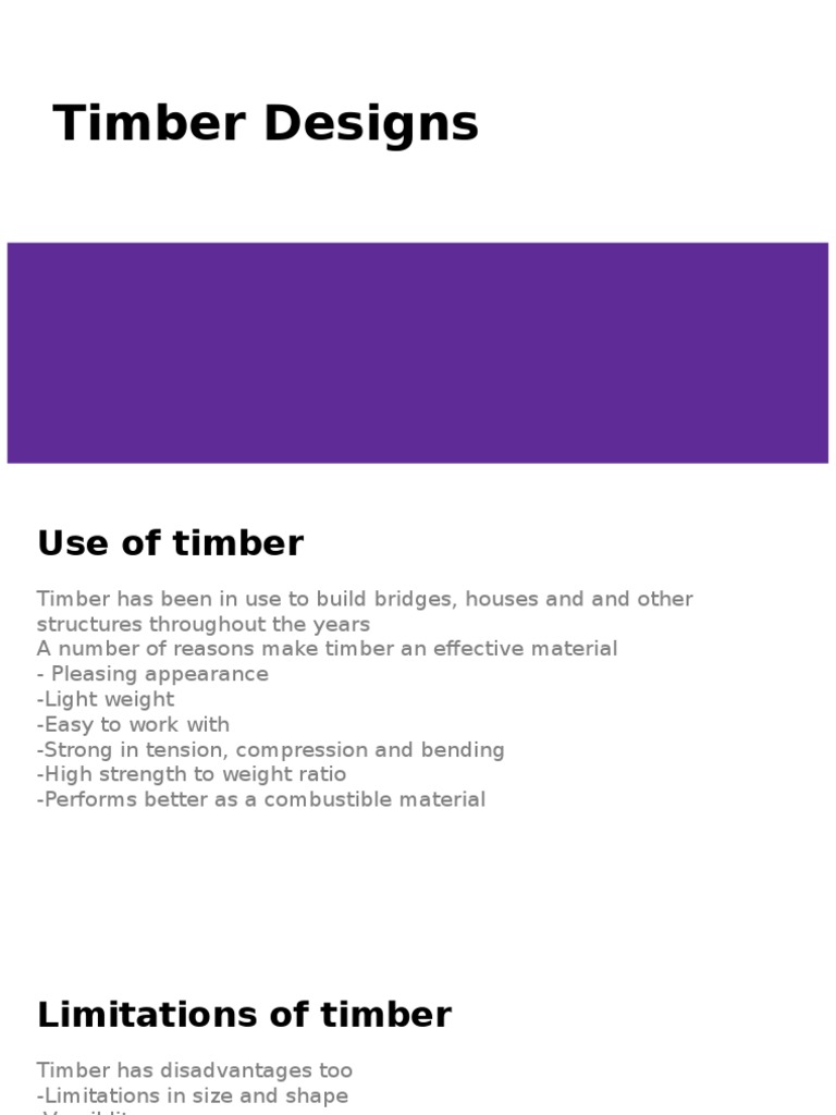 Timber Designs - Introduction | PDF