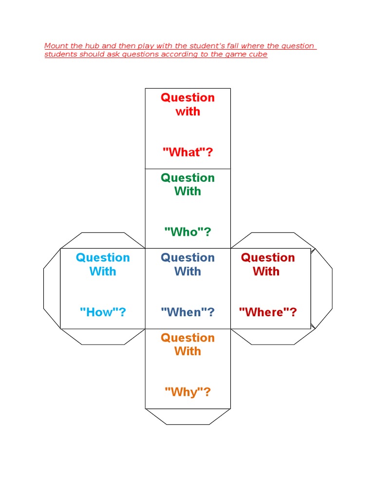 Cubo de WH Questions | PDF