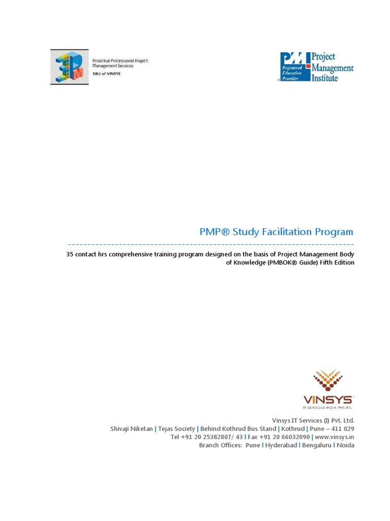 PMP Course Contents | PDF | Project Management | Risk Management