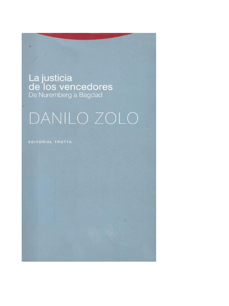 Danilo Zolo-La Justicia de Los Vencedores (2007) | PDF