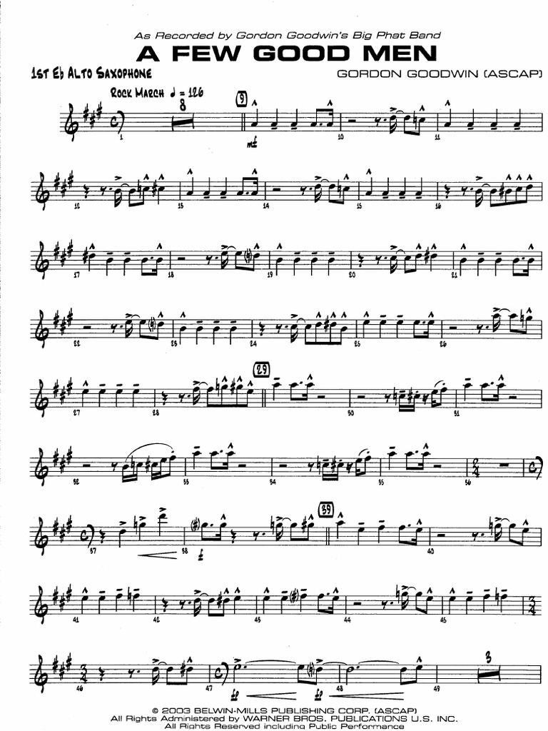 064 - A Few Good Men - Alto 1 PDF | PDF