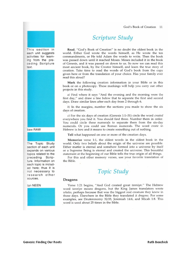 Genesis Finding Our Roots Weeks1 4 PDF | PDF | Social Science | Philosophy