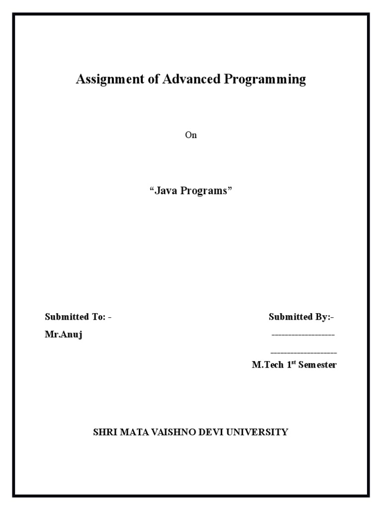 Assignment of Advanced Programming | Download Free PDF | String (Computer Science) | Thread ...