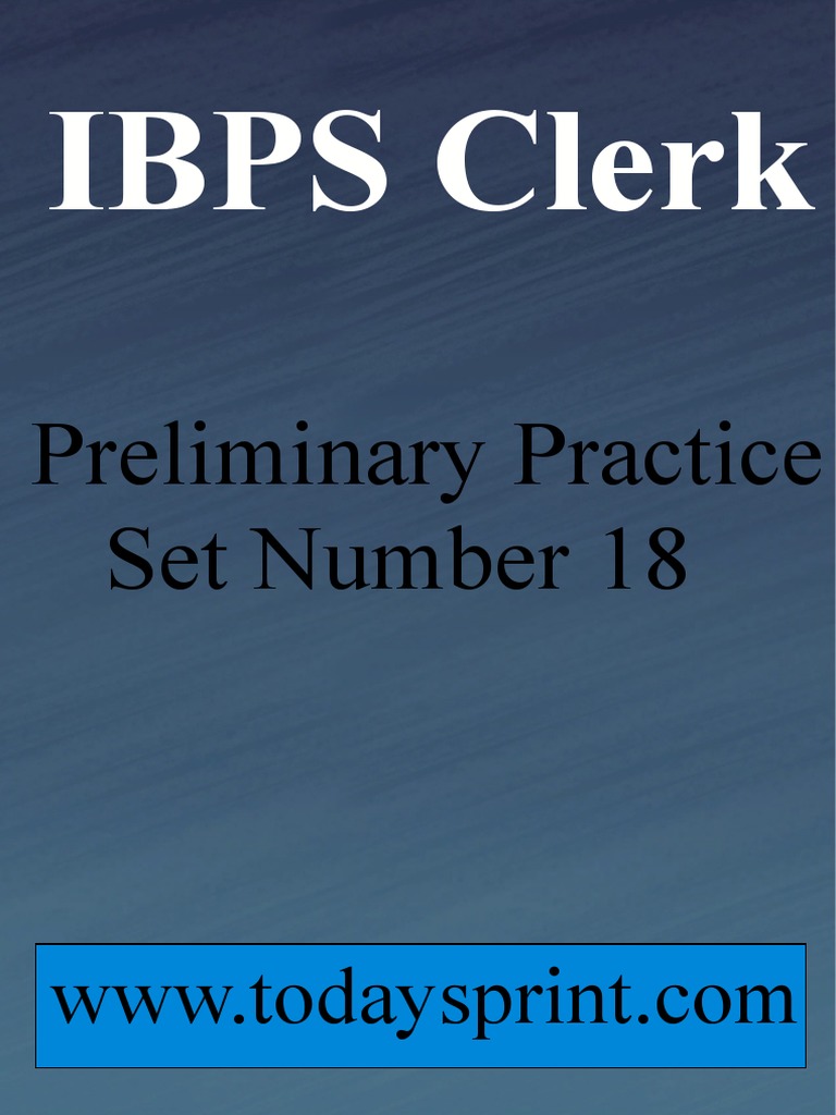Public - Images - Epapers - 6229 - IBPS Clerk Preliminary Practice ...