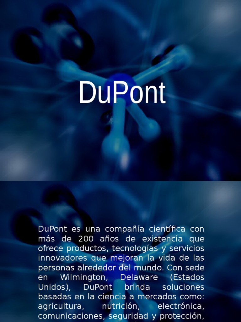 Dupont | PDF | Naturaleza | Productos quimicos