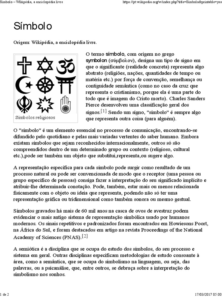 Símbolos | PDF | Símbolos | Comunicação