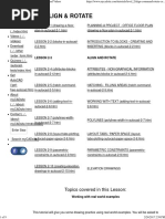 Rotate, Fillet, Chamfer, Array AutoCAD Tutorial and Video | PDF | Angle | Array Data Structure