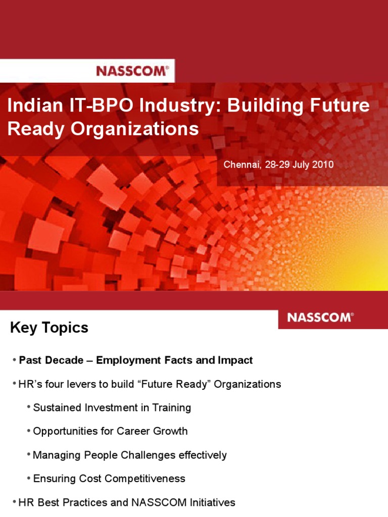 NASSCOM HR Summit Presentation Final | PDF | Professional Certification | Employment