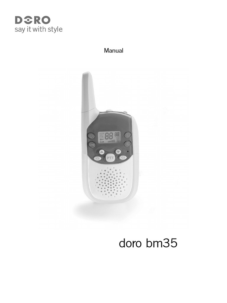 Doro Bm35 en | PDF | Battery (Electricity) | Battery Charger