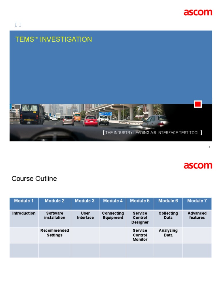 Tems Investigation: The Industry-Leading Air Interface Test Tool | PDF ...