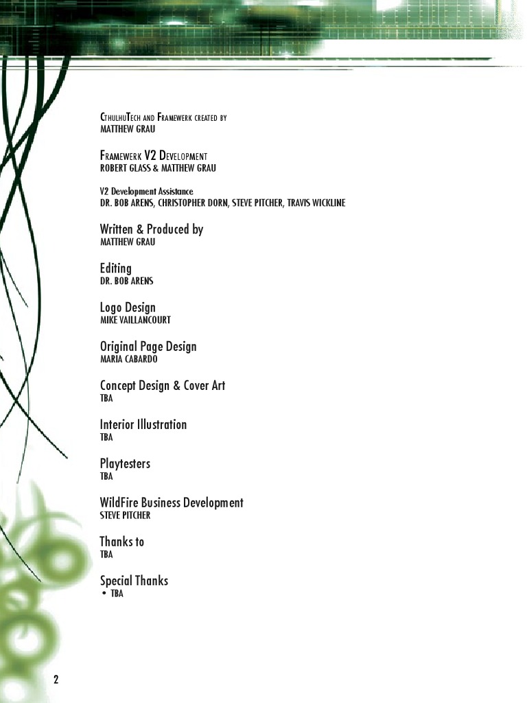 CthulhuTech Shadow War V2 - Open Beta - 1.2 PDF | PDF