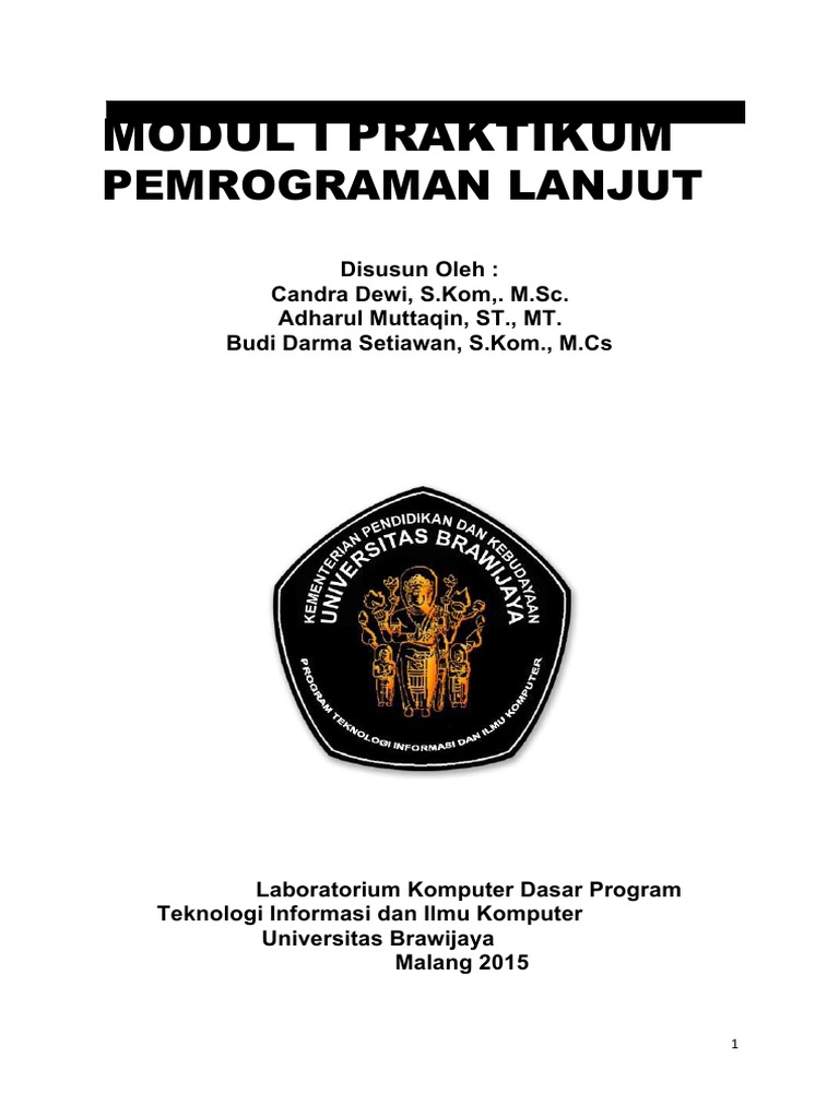 Modul 1 Praktikum Pemrograman Lanjut | PDF
