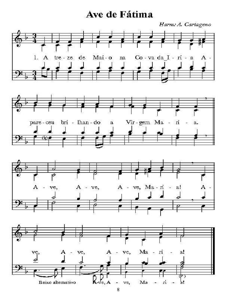 Ave Maria Fatima | PDF