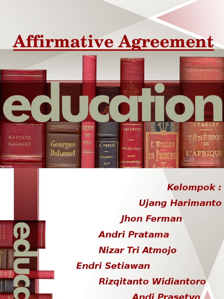 Bahasa Inggris (Affirmative Agreement) | PDF | Verb | Linguistic Typology