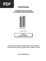 Proposal Pengajuan Umkm | PDF