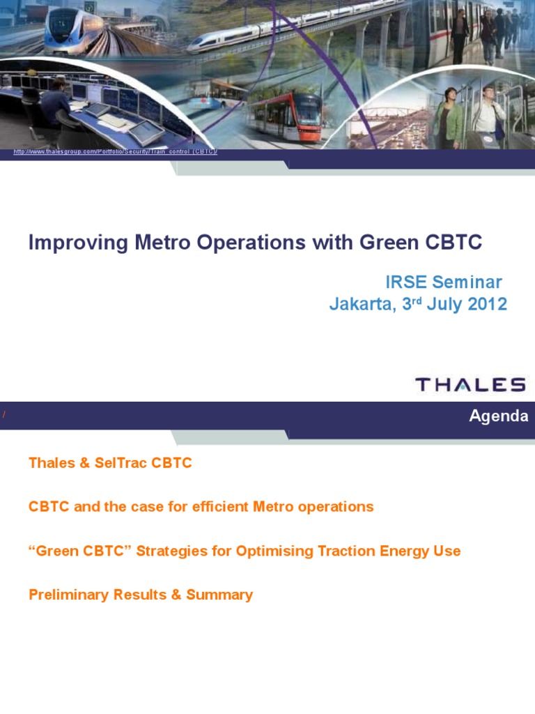 10 - Improving Metro Operations With Green CBTC - Philippe de ...
