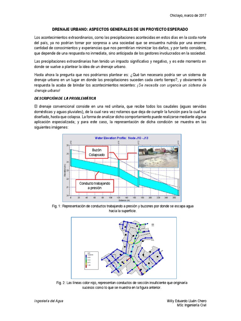 Alcances Sobre Drenaje Urbano - Willy Eduardo Lluén Chero | PDF