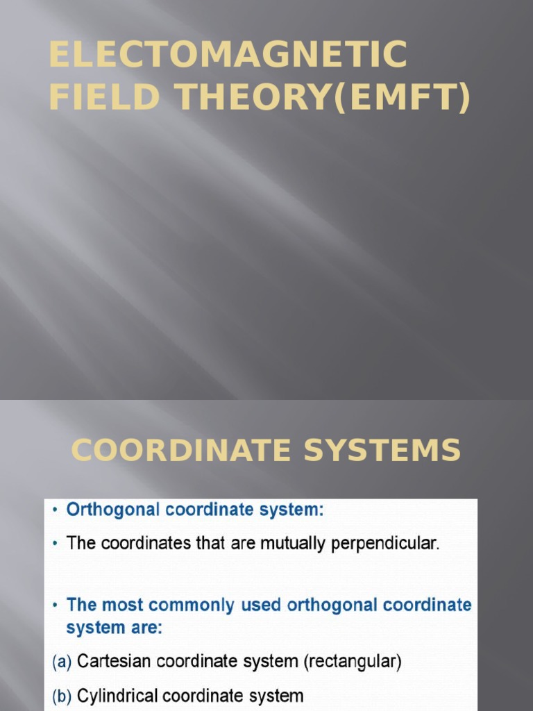Electomagnetic Field Theory (Emft) | PDF