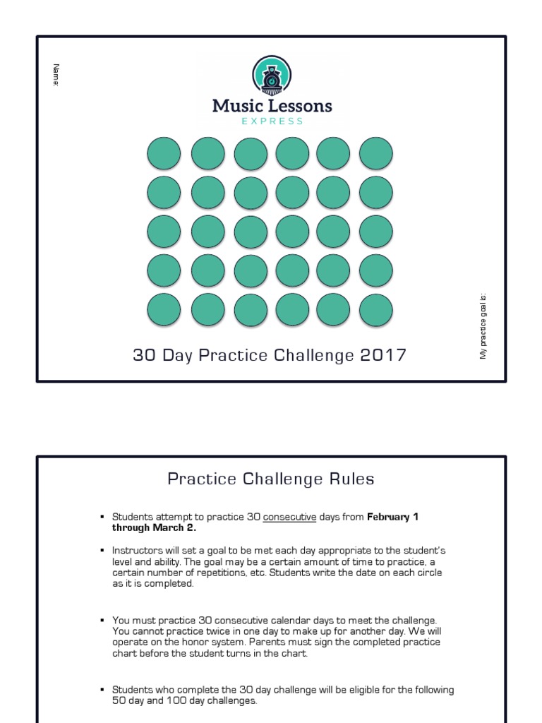 30 Day Practice Challenge