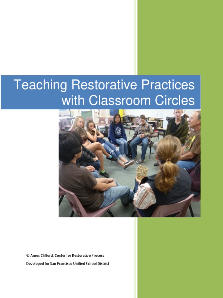 Teaching Restorative Practices in The Classroom 7 Lesson Curriculum ...