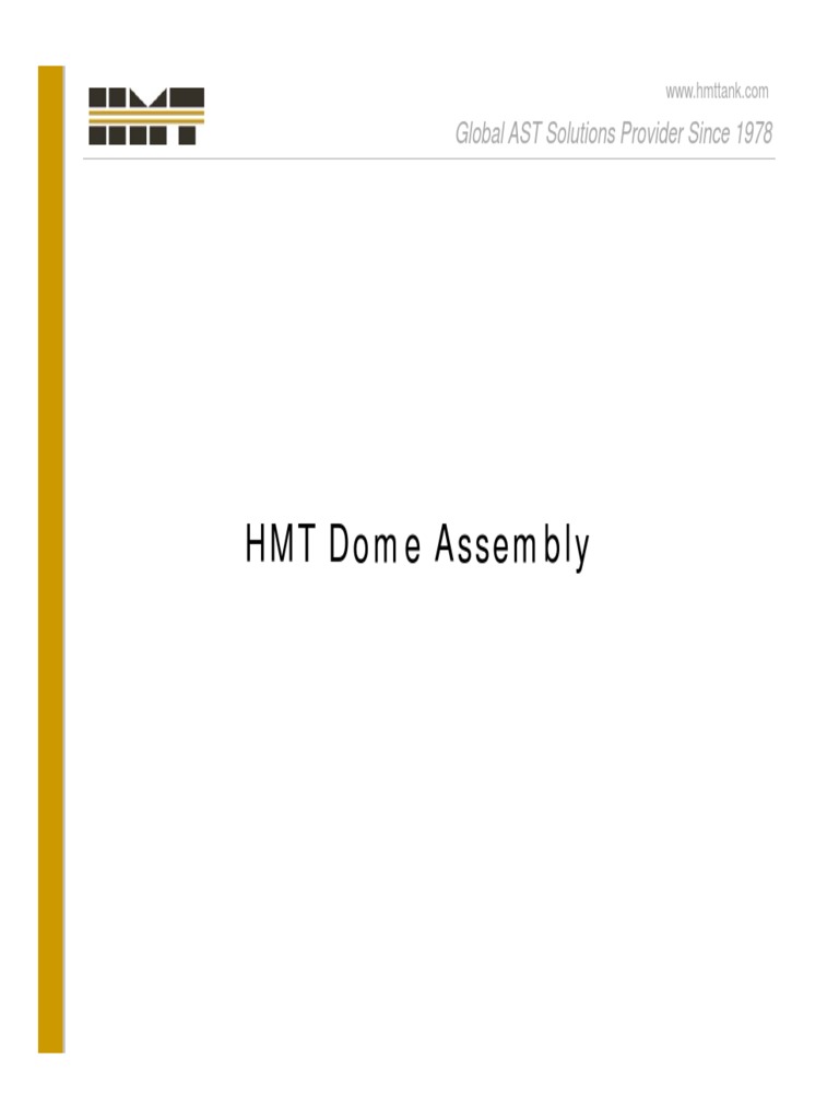 HMT Dome Construction | PDF | Dome | Science