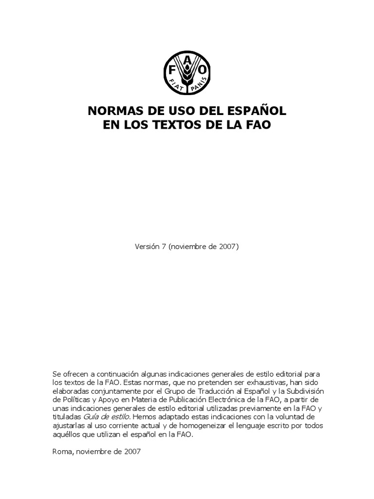 Uso de Las Normas en El Castellano PDF | PDF | Acrónimo | Comillas