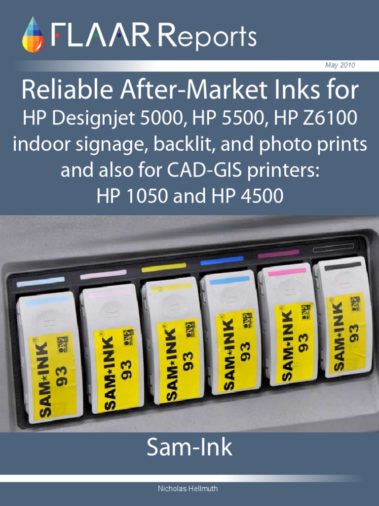 Sam-Ink HP Water-Based 5500 | PDF | Printer (Computing) | Ink