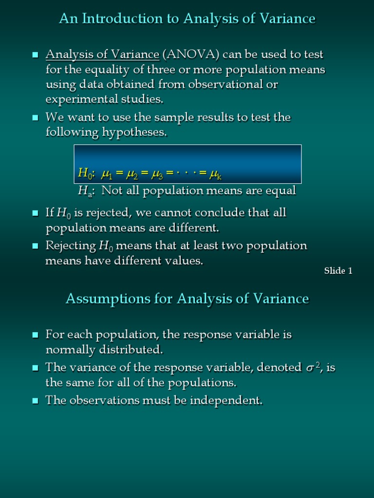 Annova.pdf | Analysis Of Variance | F Test