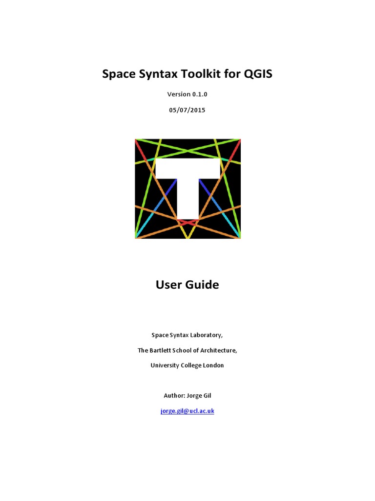 Space Syntax Toolkit - User Guide v0.1.0 | PDF | Databases | Computer File
