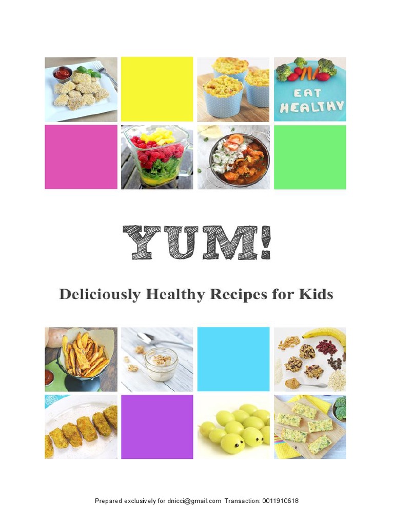 Yum For Kids | PDF | Pancake | Sushi