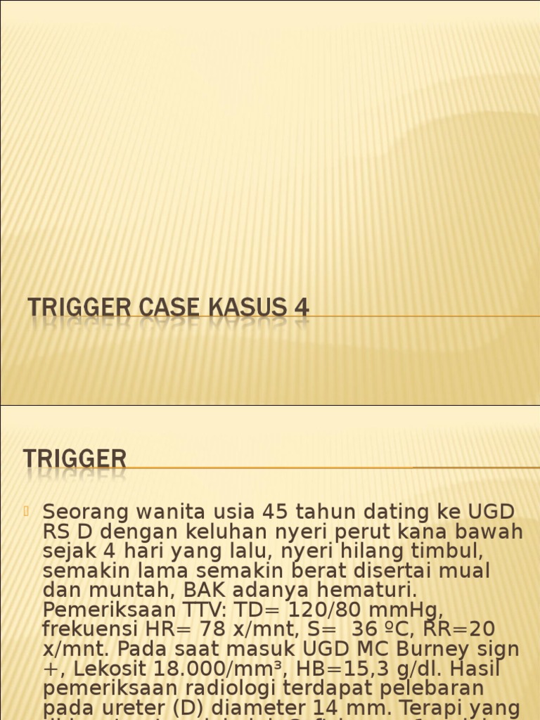 Trigger Case Kasus 4 | PDF