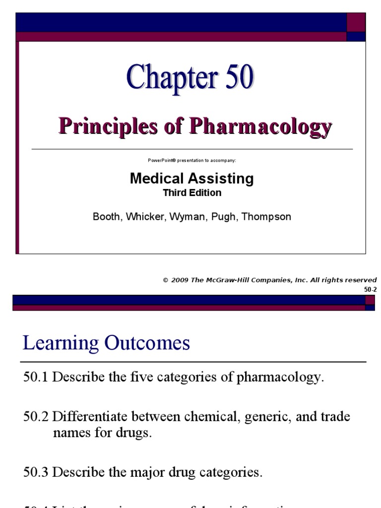 Chapter 50 Principles of Pharmacology | Pharmaceutical Drug | Medical ...