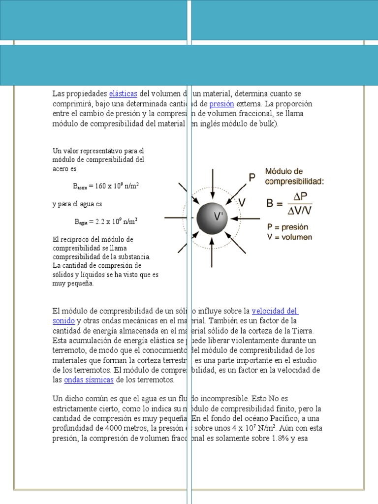 Modulo de Young | PDF | El módulo de Young | Elasticidad (Física)
