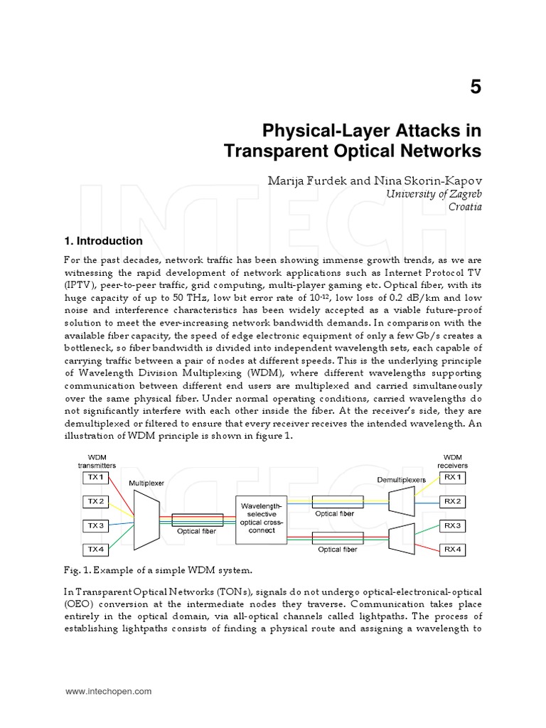 Physical Layer Attacks | PDF | Wavelength Division Multiplexing | Optical Fiber