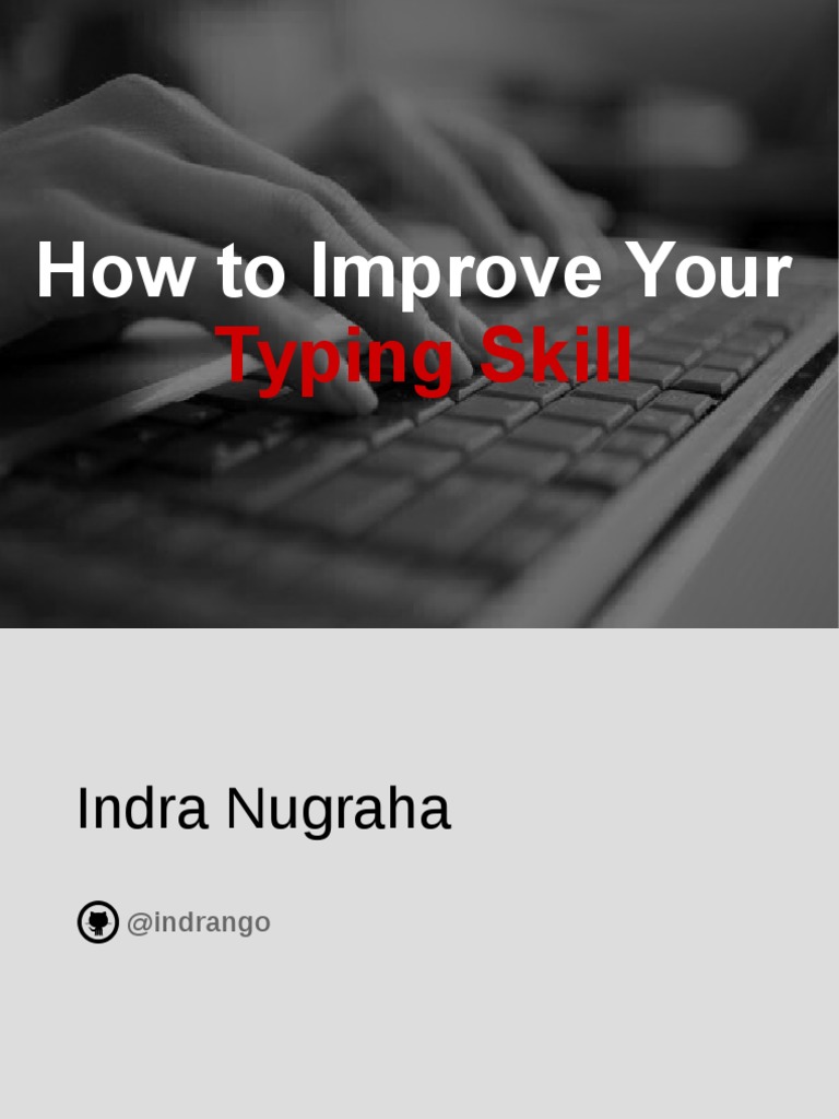 Improve Your Typing Skill | PDF