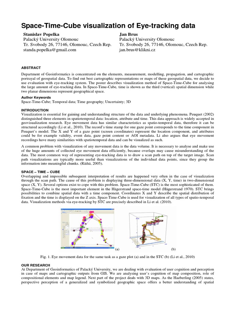 Space-Time-Cube Visualization of Eye-Tracking Data | PDF | Cartography | Geographic Information ...