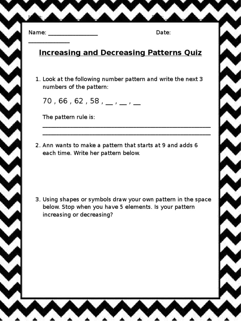 Patterns Quiz | PDF