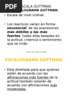 Escala de Guttman | PDF | Metodología de encuesta | Cuestionario