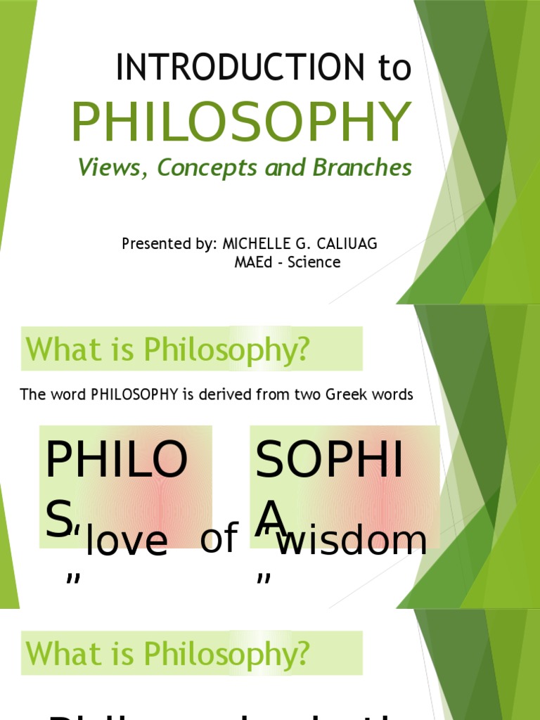 Introduction To Philosophy | PDF | Epistemology | Metaphysics