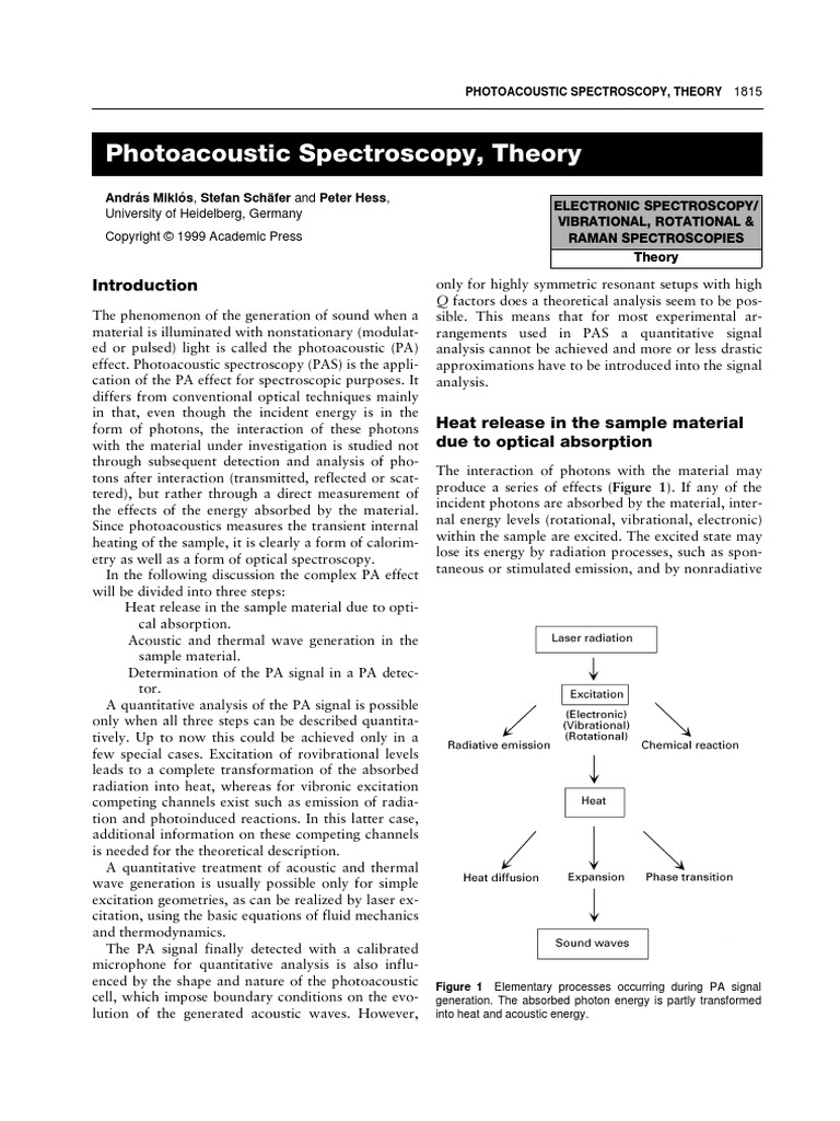 Theory Photoacoustics | PDF | Normal Mode | Waves