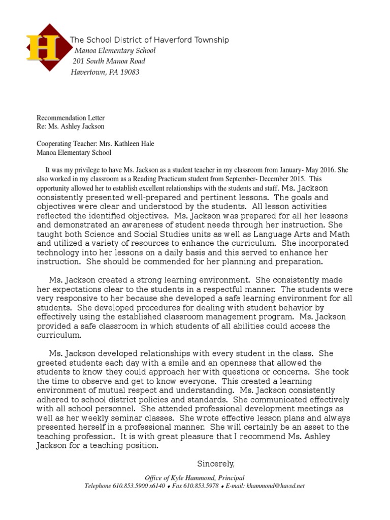 Jackson Letter | PDF